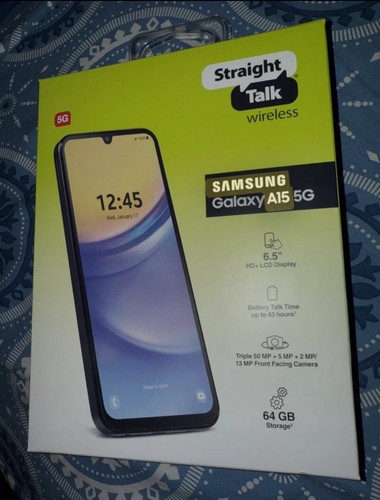 NEW Samsung Galaxy A15 5G Navy Android SM-A156 Straight Talk - Unused ...