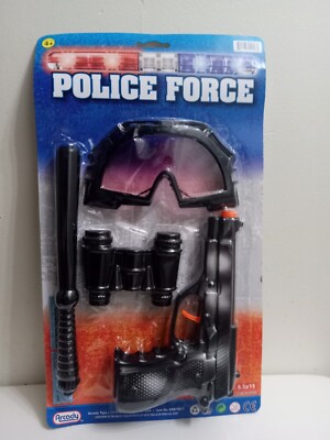 Police Force Toy Gun Set. Has Binoculars And Gun And Goggles And Police ...