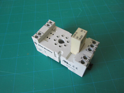 ALLEN BRADLEY 700-HN204 SERIES A RELAY BASE PLUS 700-ADR SERIES A DIODE ...
