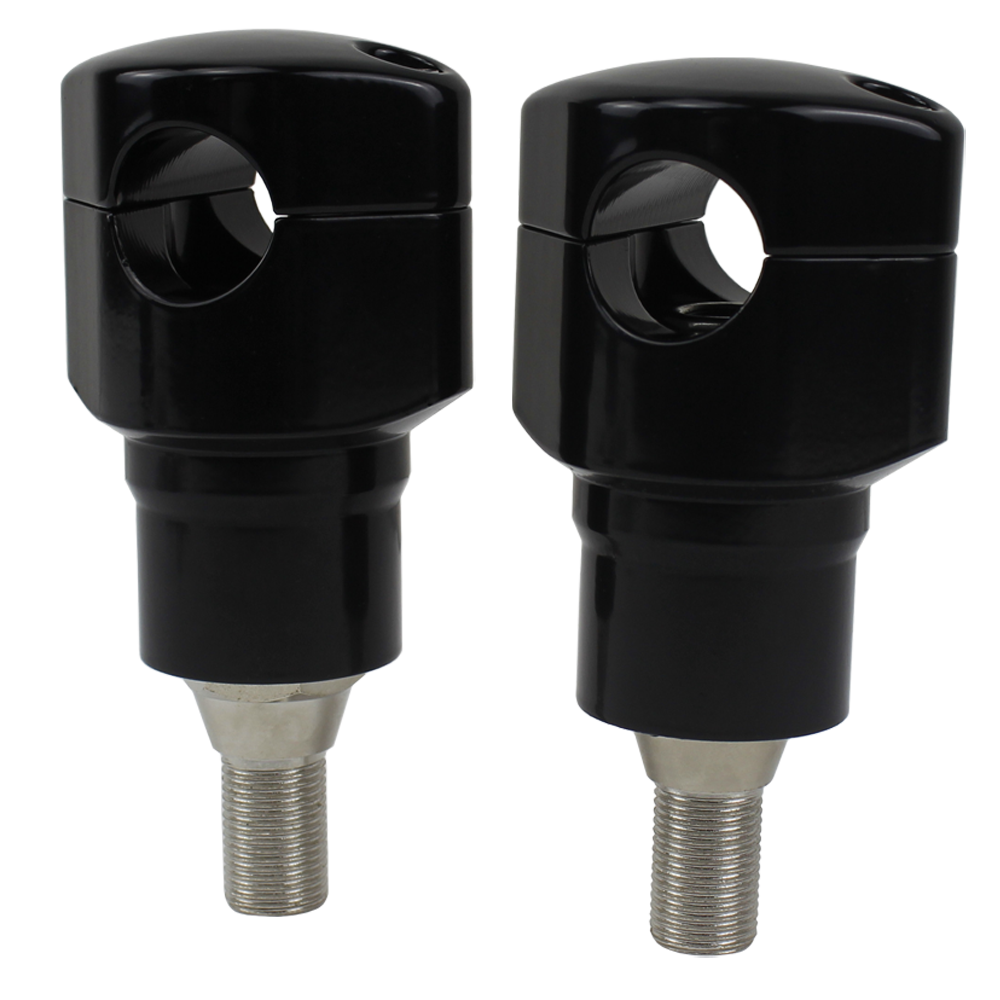 Black 2.5" Tall Handlebar Risers Kit for Harley Springer Softail Cross ...