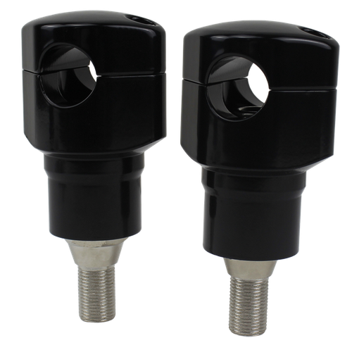 Black 2.5" Tall Handlebar Risers Kit for Harley Springer Softail Cross ...