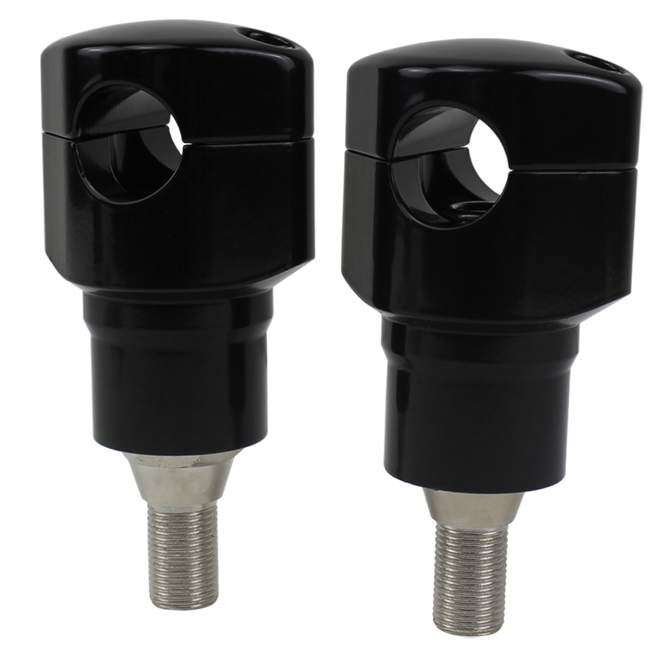 Black 2.5" Tall Handlebar Risers Kit for Harley Springer Softail Cross ...