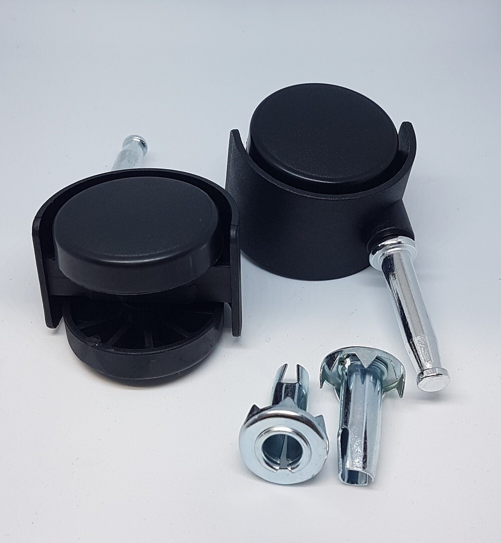 Twin Wheel Castors Gliders Heavy Duty For Furniture Divan Bed Sofa ...