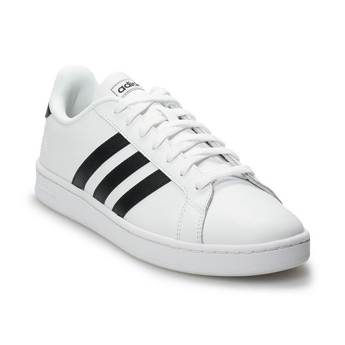 adidas Men's Grand Court Tennis Sneaker F36392 White/Black/White Size ...