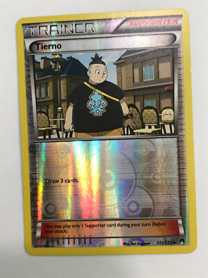 XY Breakpoint - Tierno - 112/122 Reverse Holo Trainer Pokemon Card | eBay