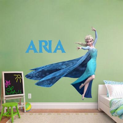 PERSONALIZED ANY NAME ELSA Disney Frozen Princess Decal Removable WALL ...