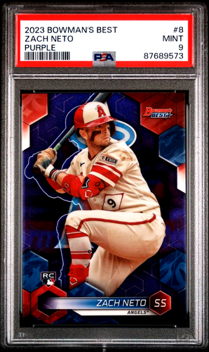 2023 Bowman's Best - Zach Neto #8 Purple Refractor /250 (RC) for sale ...