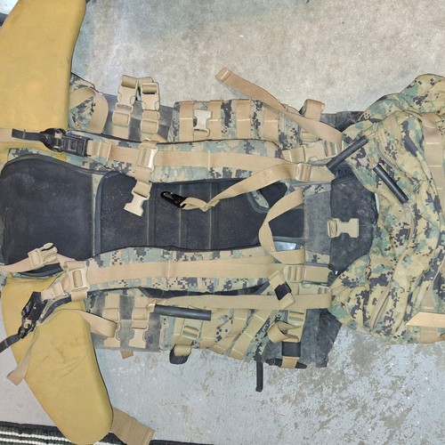 USMC MARPAT ILBE MAIN PACK Good Complete w hip, shoulder, lid straps ...