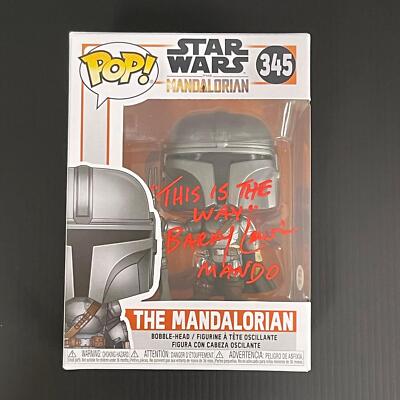 Barry Lowin Signed The Mandalorian #345 Funko Pop PSA/DNA Auto Star ...
