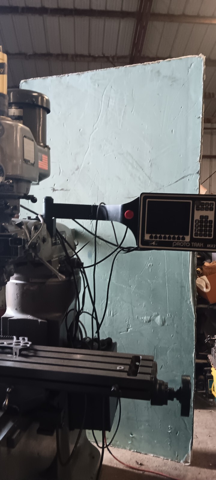 Bridgeport Proto-Trak 2 Axis CNC DRO Z vertical Knee Milling machine ...