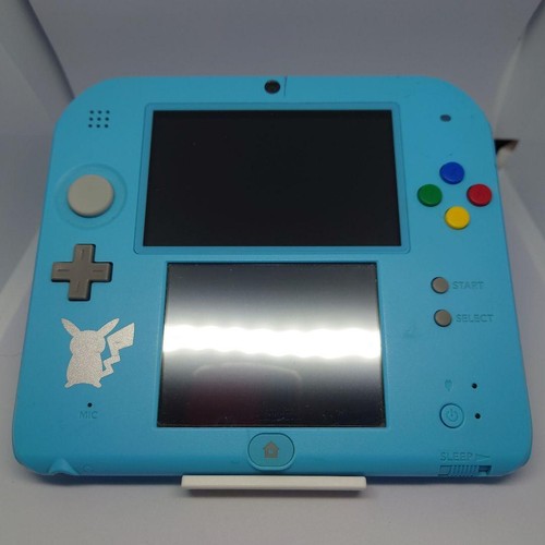 Nintendo 2DS Sun Moon Light Blue Console Only Pikachu Pokemon japan Ver ...