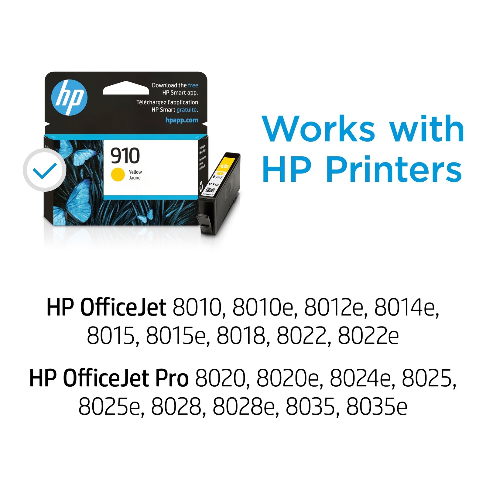 HP 910 Yellow Original Ink Cartridge 315 pages 3YL60AN#140 for sale ...