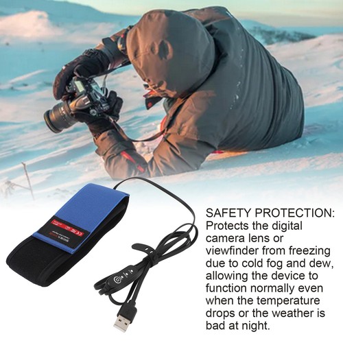 Lens Warmer Anti Fog 3 Temperature Adjustable USB Hook And Loop Lens ...