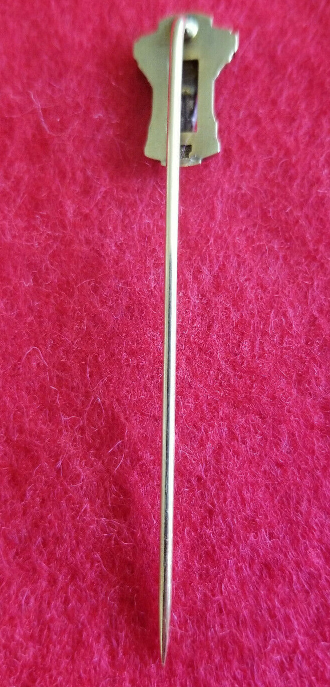 14k yellow gold Aetna Insurance Company Stick Pin w/ a Figure of Atlas ...