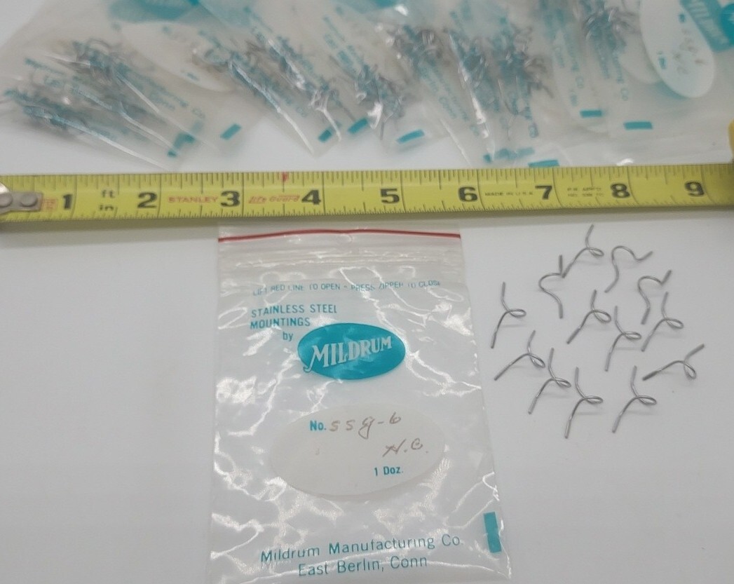 Vintage Casting Rod Guides Nos Mildrum Co - Model ssg-6 H.C. 5 / 16ths ...