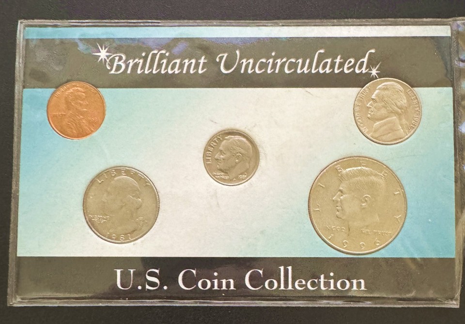 TWO- US Mint Commemorative Coin Sets- Kennedy Half dollar, Old nickels ...