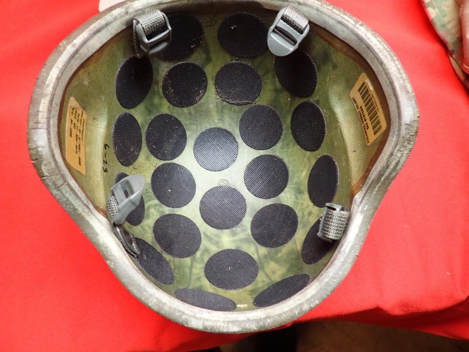 BALLISTIC SDS ADVANCED COMBAT HELMET MADE W/ KEVLAR ACH LARGE 8470-01 ...