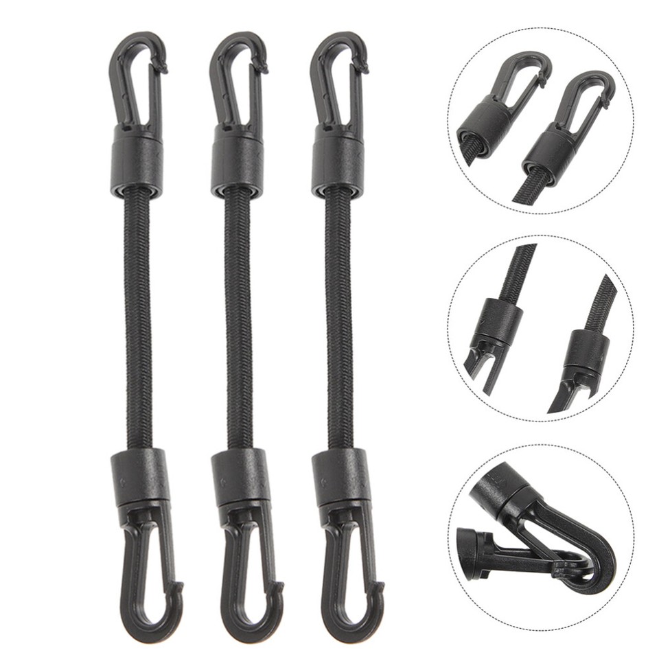 4 Pcs Adjustable Hook Elastic String Kayak Ropes Canopy Tie Downs ...