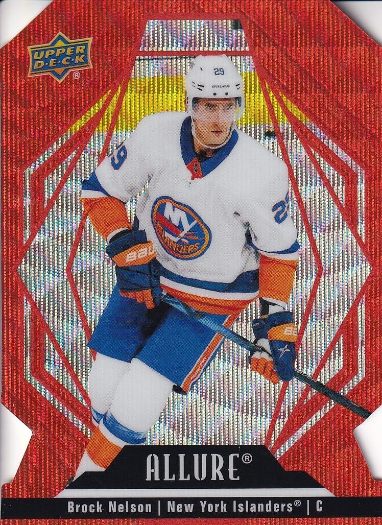 🏒 22-23 UPPER DECK ALLURE ORANGE SLICE - BROCK NELSON #87 NEW YORK ...