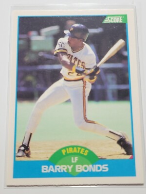 BARRY BONDS 1988 Score #127. PIRATES | eBay