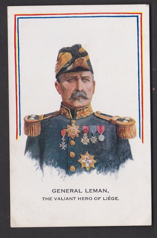 Military WW1 Belgium General Leman defender of Liege PPC | eBay UK