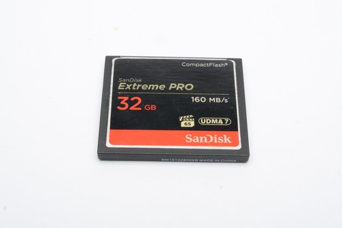 SanDisk Extreme Pro 32GB 160MB/s UDMA 7 CF Compact Flash Camera Memory ...