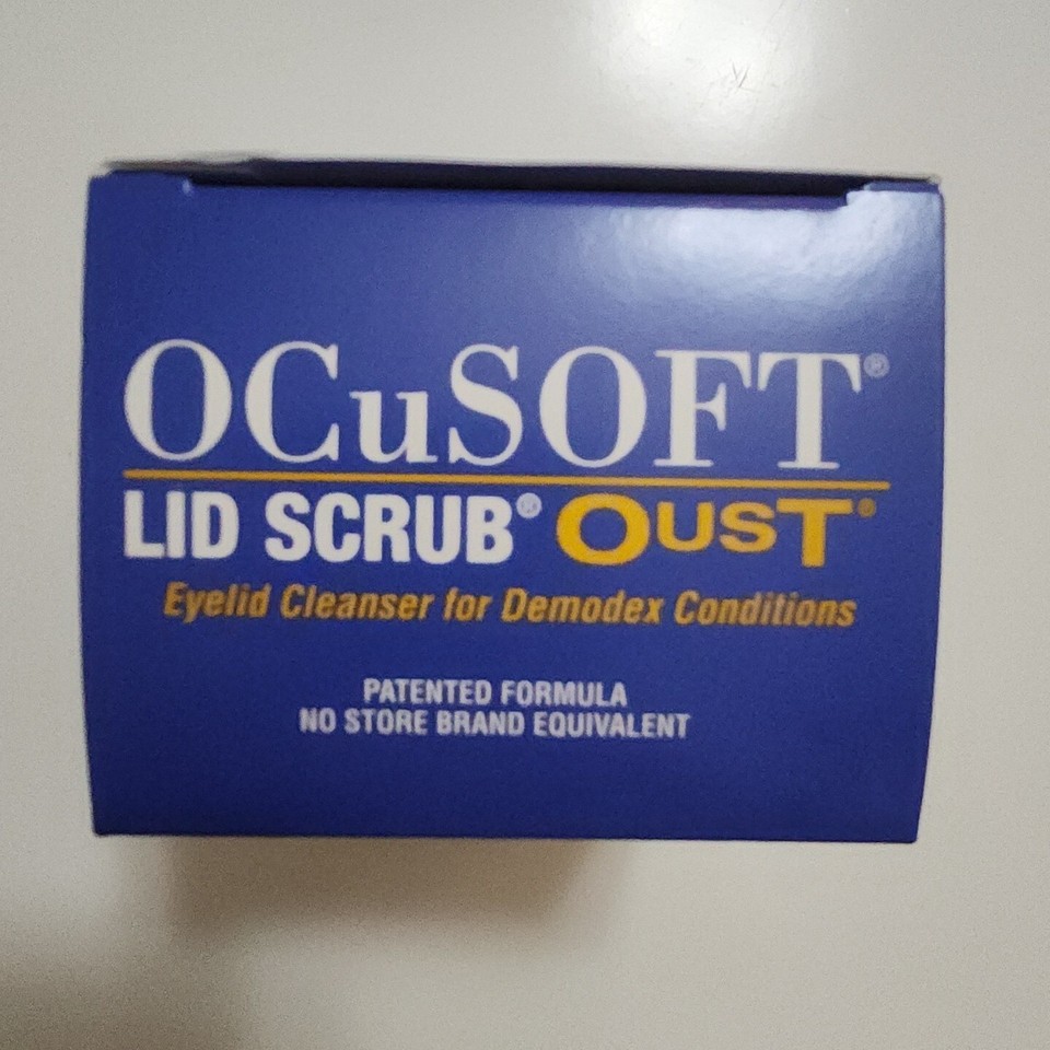 Ocusoft Oust Demodex Eyelid Cleanser Tea Tree Oil Calming Oil 30 CT Exp ...