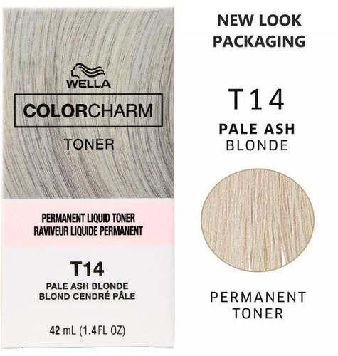 WELLA T14TONER - PERMANENT LIQUID HAIR TONER - PALE ASH BLONDE - FREE ...