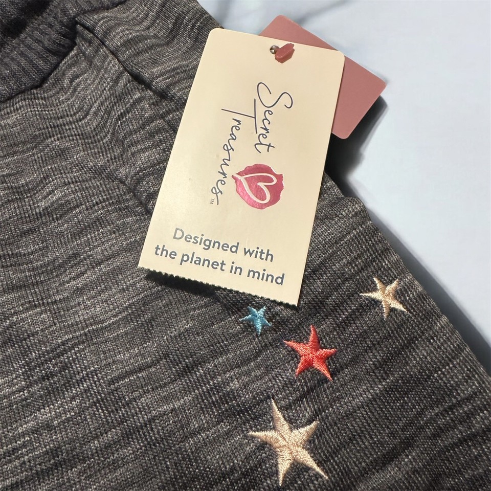 Secret Treasures Sleep Short Embroidered Stars Pajama Bottom Sz L 12-14 ...