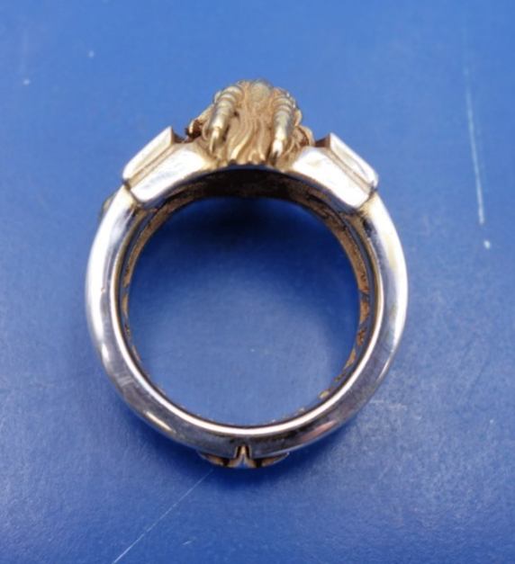 Customized Sterling silver w/ Gold and Rubies Bushido Band by ...