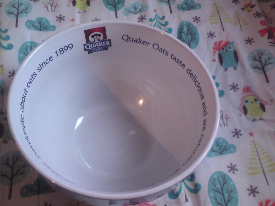 Quaker Oats - Collectable Breakfast Bowl | eBay