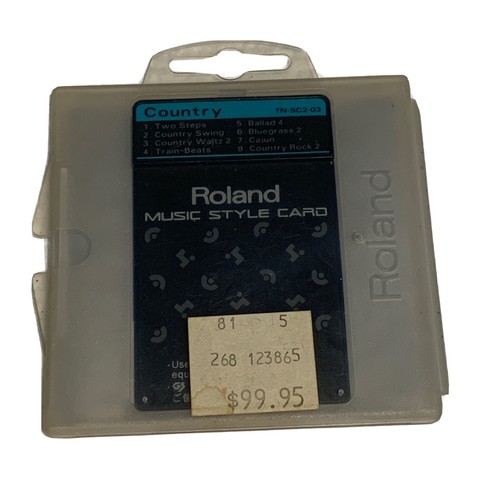 ROLAND MUSIC STYLE CARD TN-SC2-03 COUNTRY | eBay