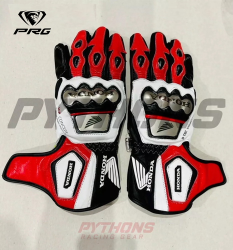 Honda Motorcycle Racing Leather Gloves Motorbike Racing Guantes Race ...