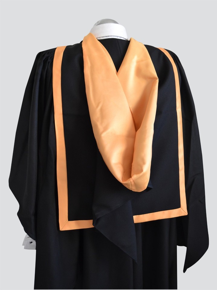 Graduation Gown And Full Hood Set University Bachelor Academic Fluted ...