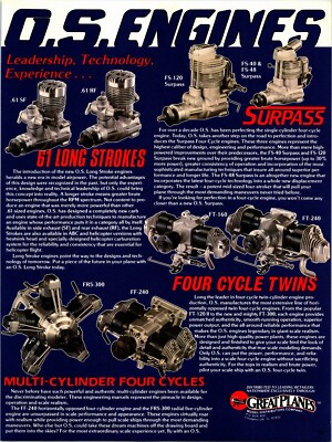 OS Engines .61 SF Engine RC Ephemera Print Ad Wall Art Decor Surpass 4 ...