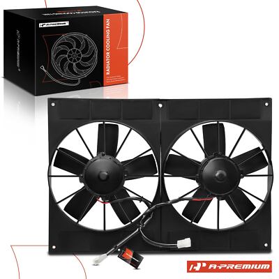 11 In Universal Electric Radiator Cooling Fan & Mounting Kit 12V ...