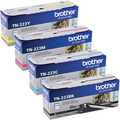Brother HL-L3290 (TN223) Standard Yield Toner Cartridge Set (BK/C/M/Y ...