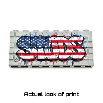 Custom UV Print on LEGO Bricks - Graffiti STUDS USA LBG | eBay