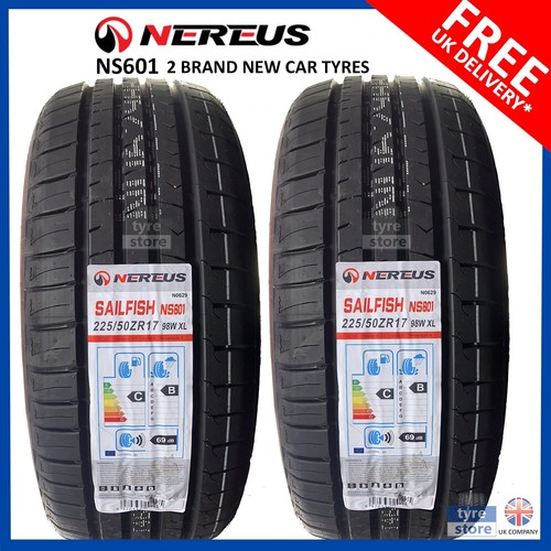 2 X New 225 50 17 NEREUS NS601 98W XL 225/50R17 2255017 *C/B RATED* (2 ...
