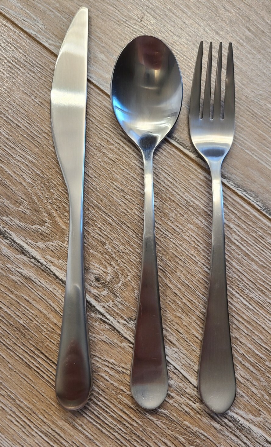 3 Piece Gourmet Settings GS Silverware Flatware 18/10 Stainless Knife ...