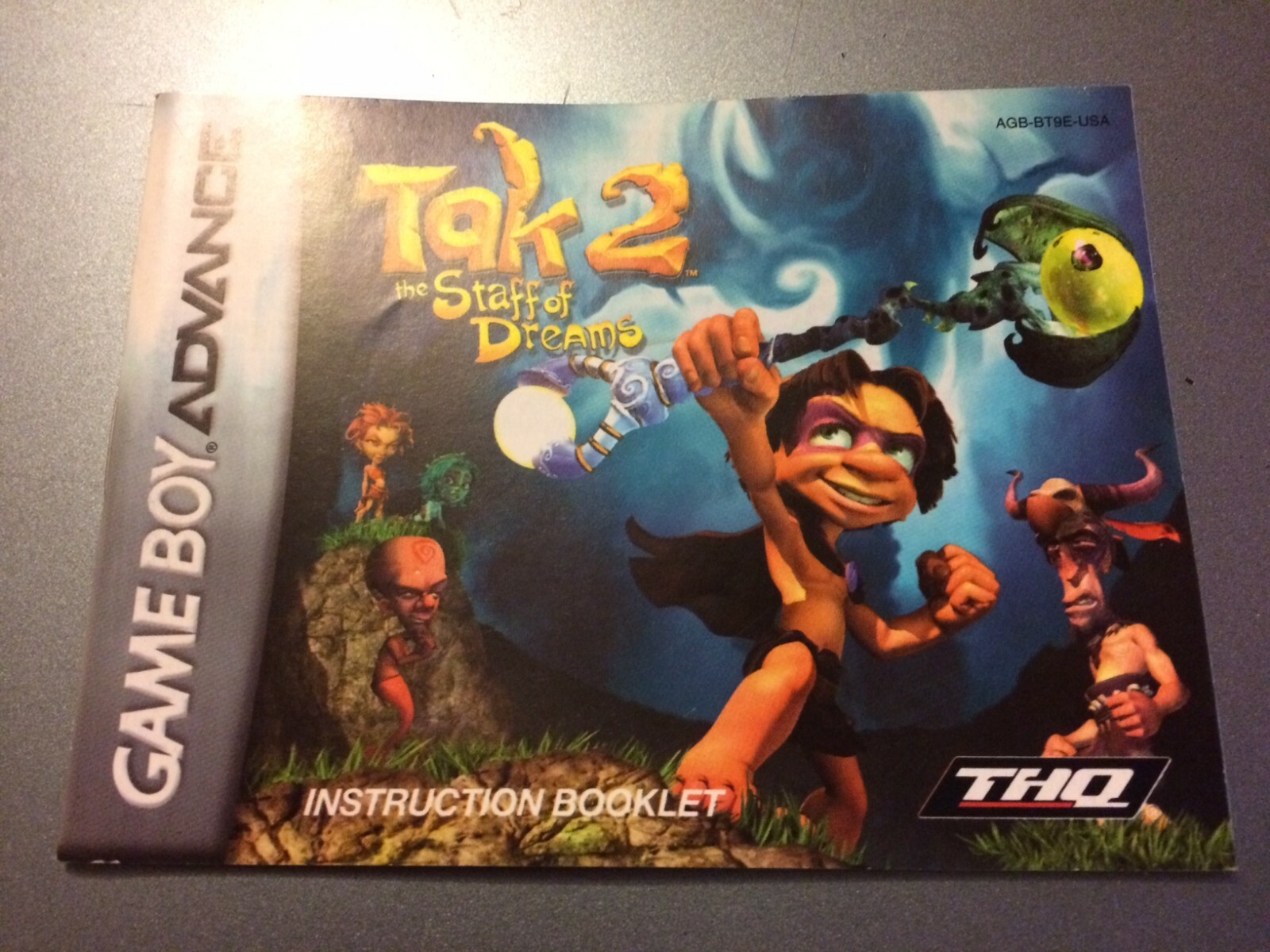 Tak 2 The Staff of Dreams Manual Nintendo Gameboy Advance GBA Game Boy ...