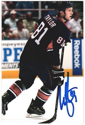 Jake Taylor Autographed 4x6 Color Photo Edmonton Oilers #81 | eBay