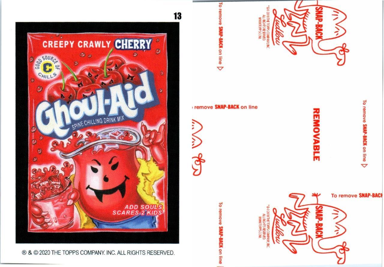 2020 WACKY PACKAGES MAY WEEKLY RED LUDLOW CARD # 13 GHOUL-AID CHERRY | eBay