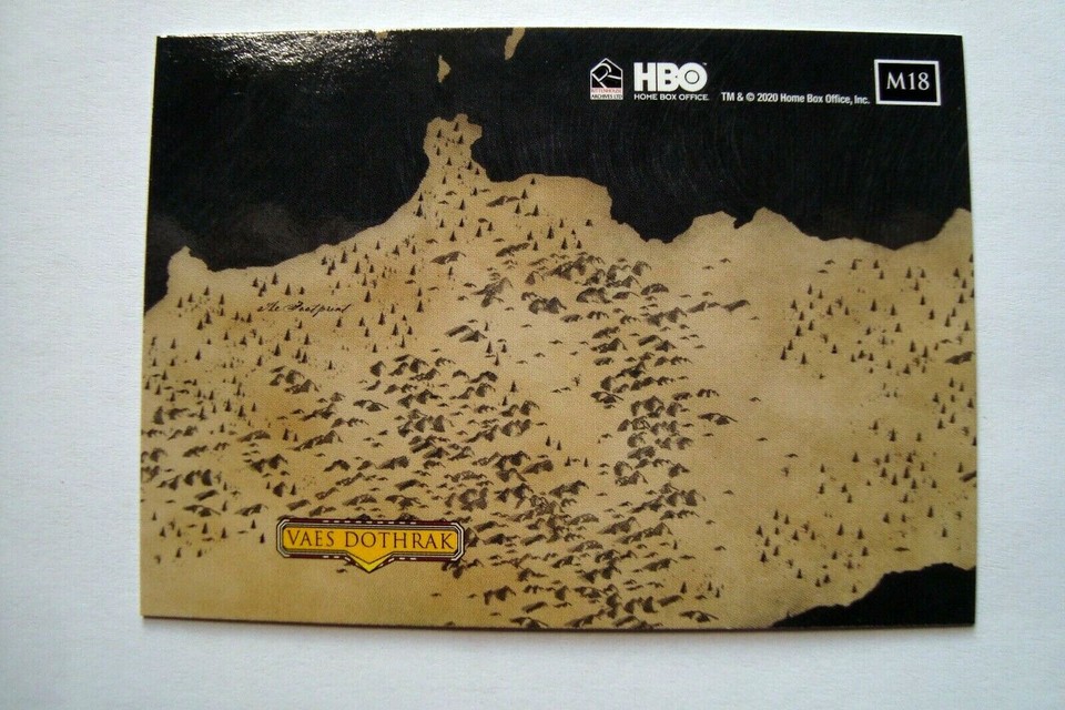 Game of Thrones Complete Series Maps of the Realm M18 Qarth Insert Card ...