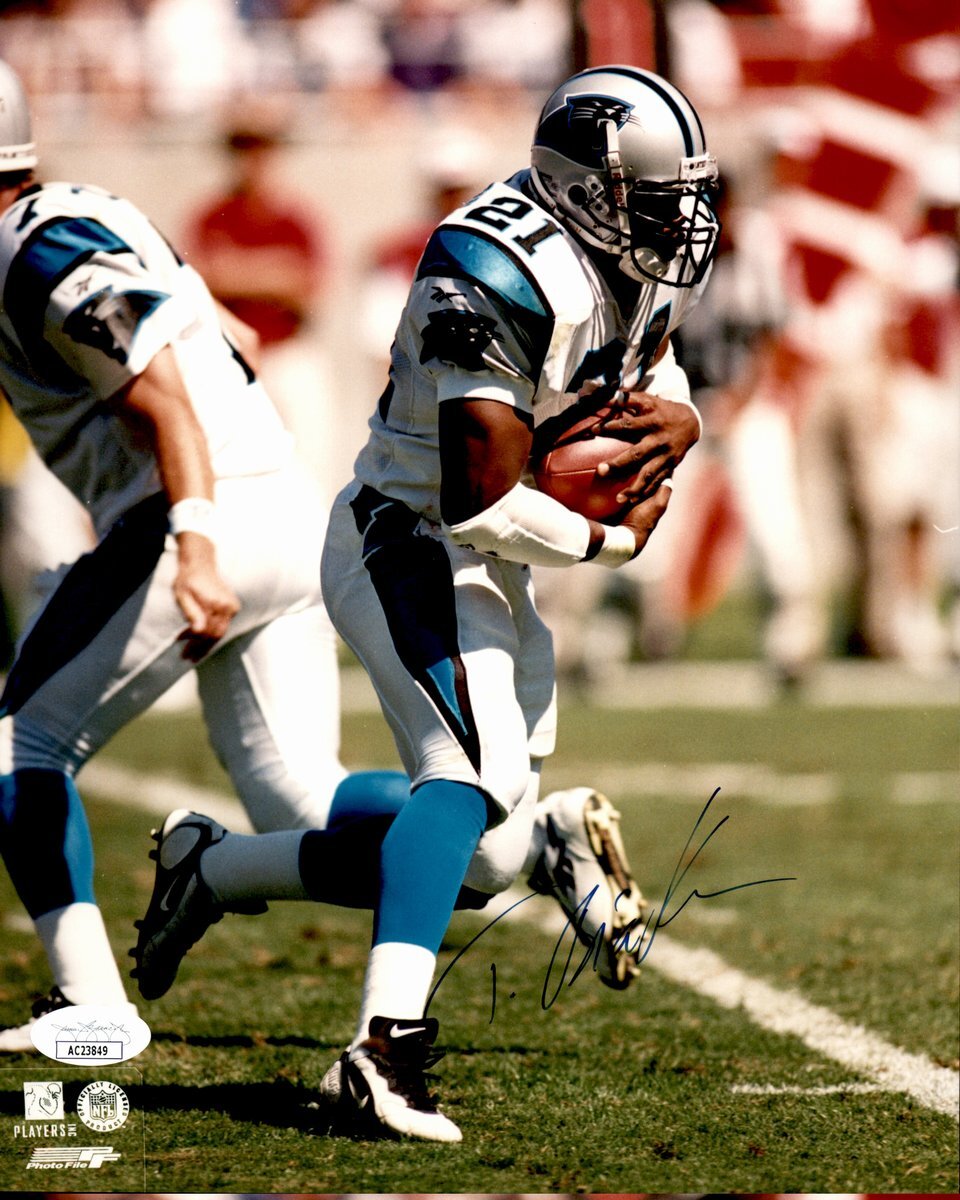 Tim Biakabutuka Autographed 8x10 Photo Carolina Panthers JSA | eBay