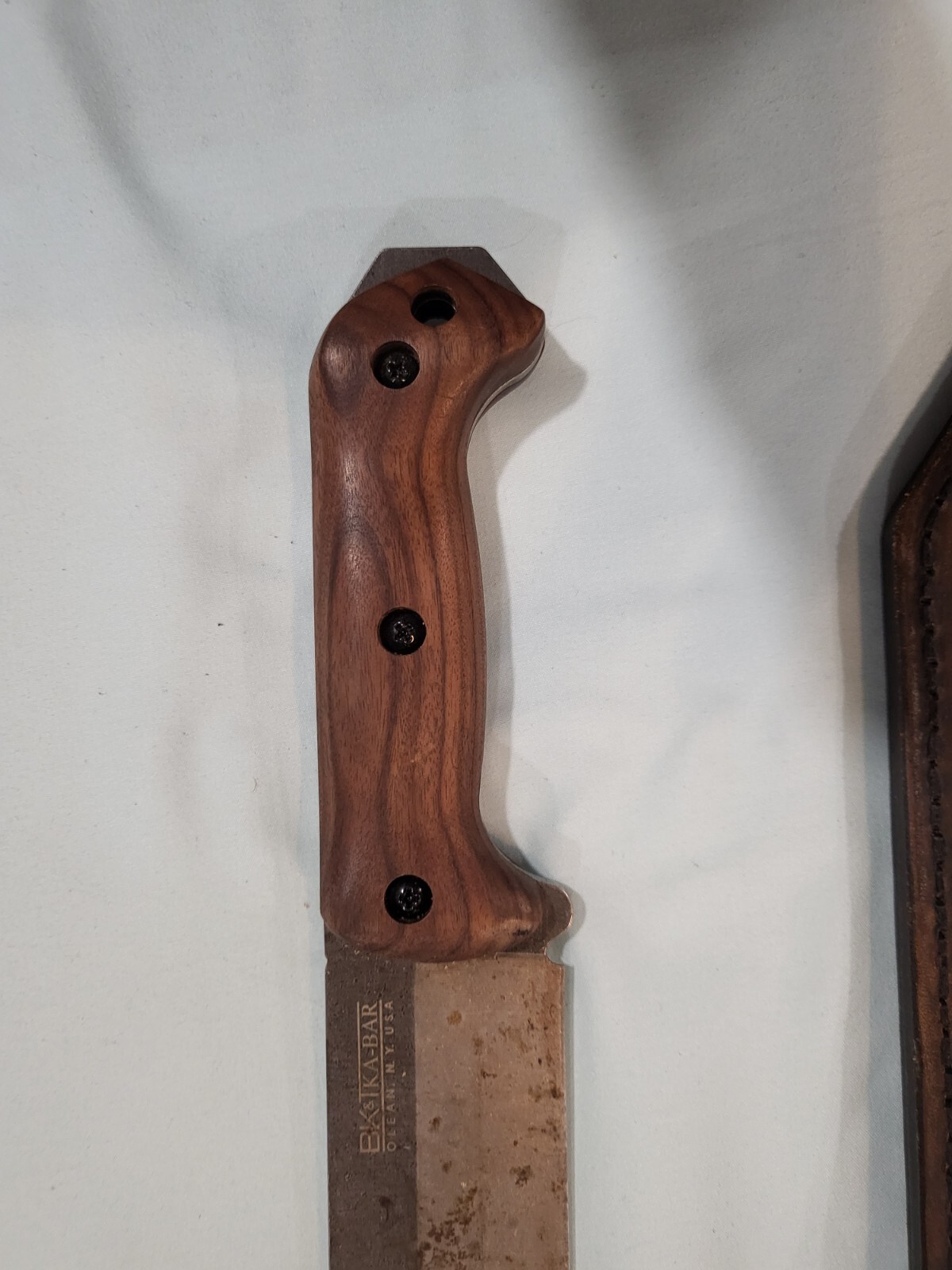 Custom Ka-Bar BK9 Becker Combat Bowie With Leather Sheath Cocobolo ...