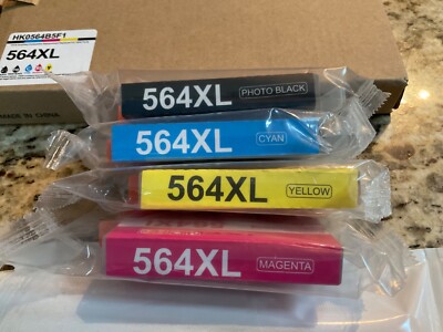 564XL Ink HP Photosmart 5510 5520 6510 6520 7510 7520 7525 - lot of 4 ...