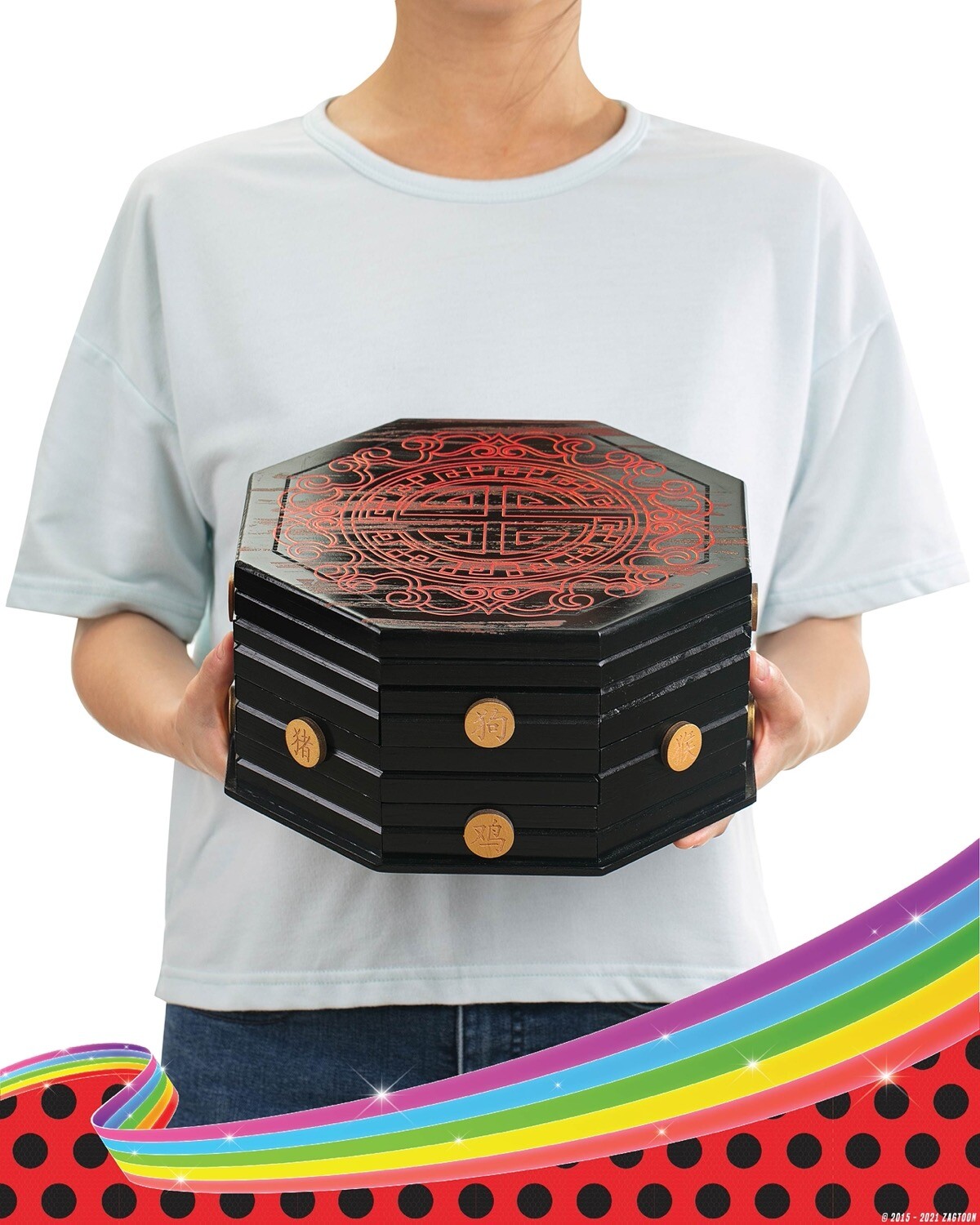 Miraculous ladybug wooden box, master fu miracle box 26 cm original | eBay