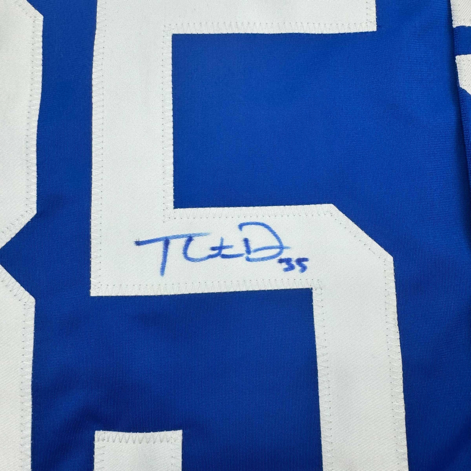 Autographed/Signed Thatcher Demko Vancouver Blue Hockey Jersey JSA COA ...