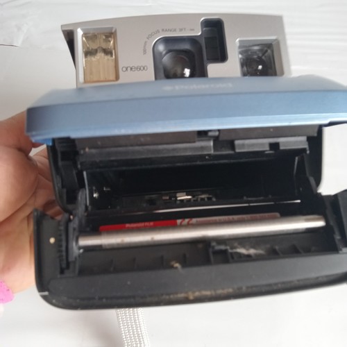 Vintage Polaroid One 600 Folding Instant Camera Blue | eBay